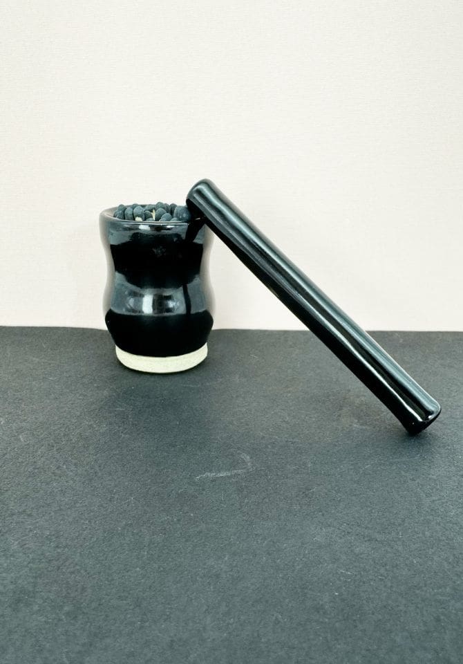 Black Match Striker and Holder Pipe Set | House of Puff