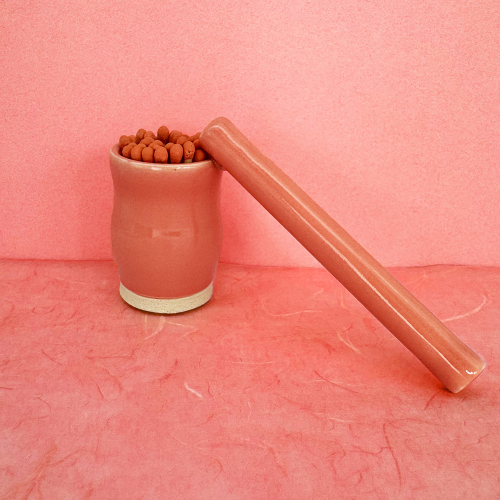 Orange Match Striker and Holder Pipe Set | House of Puff
